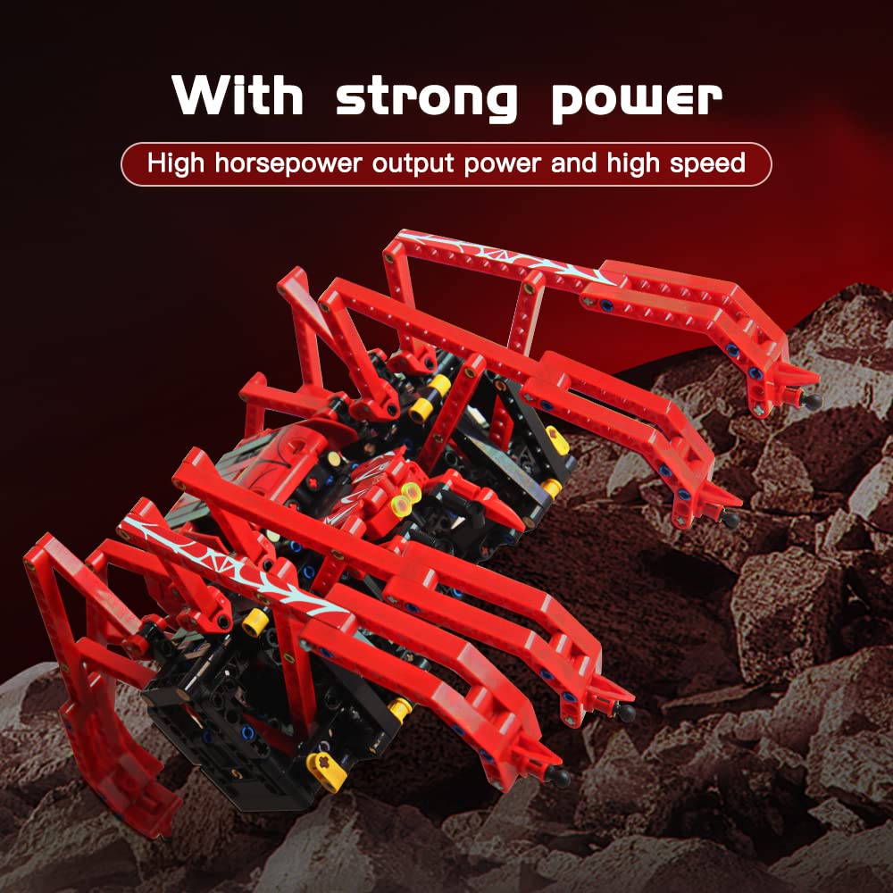 Mould King Building Sets Spider Building Toys, STEM Projects Toys RC Robotic Building Blocks, Remote Control Robot Spider Building Toys,App Control Robots Building Kits for Adults and Kids 8+(818 PCS)