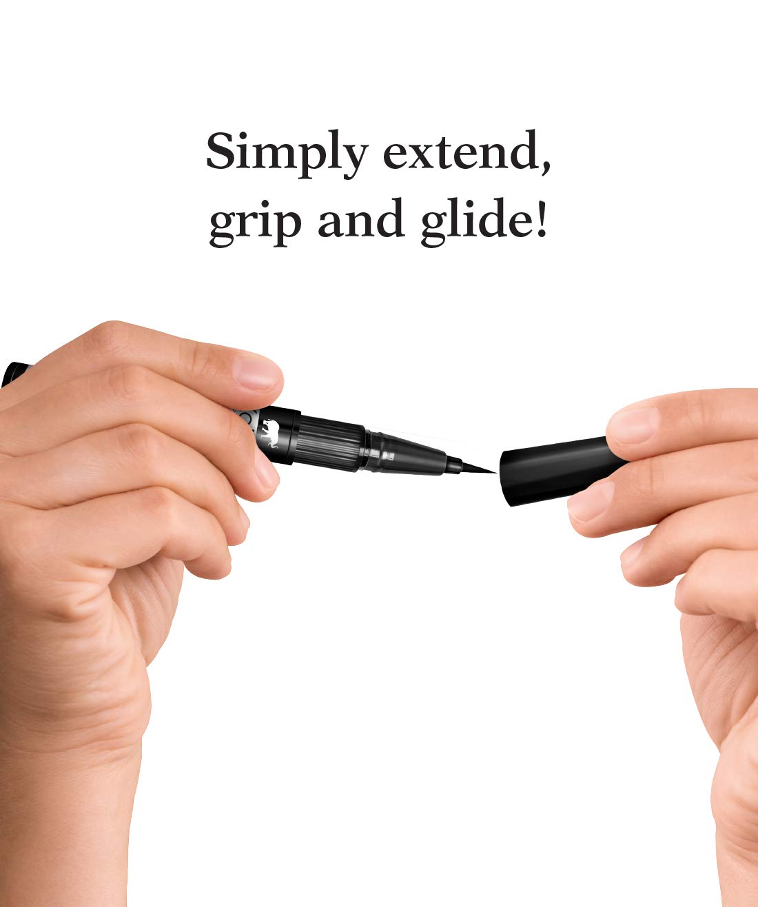 Kokie Retractable Liquid Eyeliner, Pointed Felt Tip, Waterproof & Smudge Free, Long-lasting, Vegan, Cruelty-Free