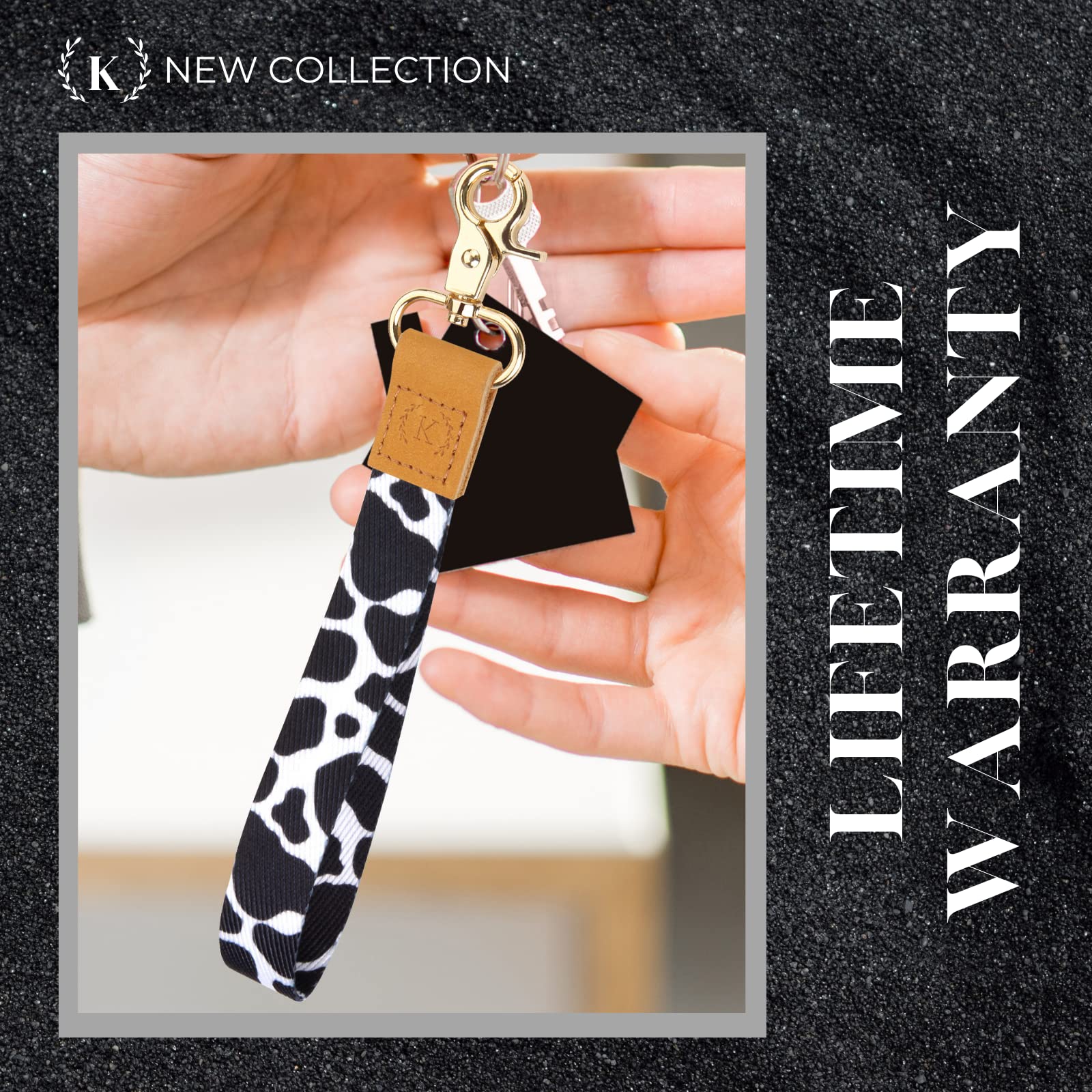 Lanyards For Keys & Wallet, Cow Lover Gifts For Women And Men, Unique Patterns, Ultra Soft, Durable Polyester