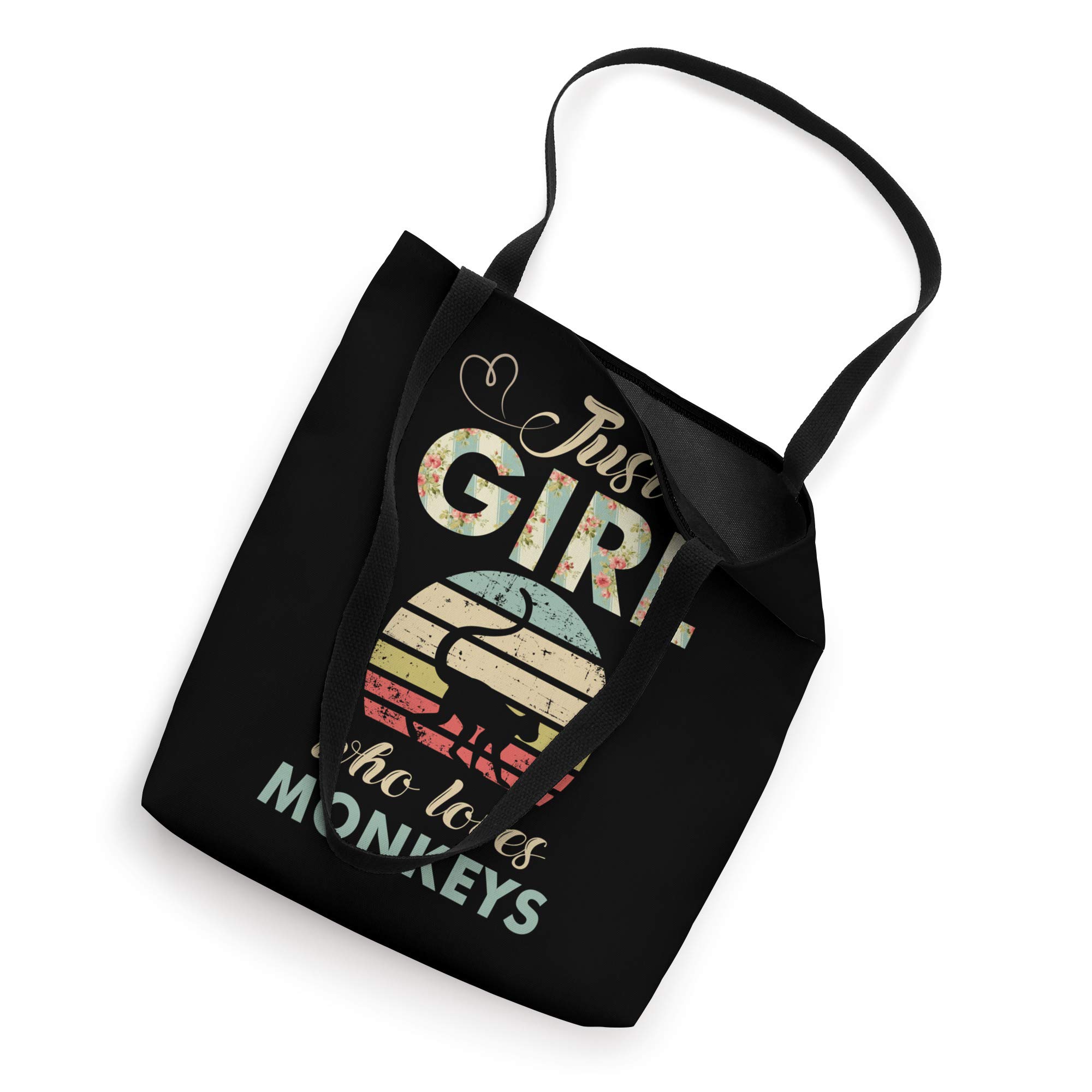 Just A Girl Who Loves Monkeys Funny Monkey Lover Tote Bag