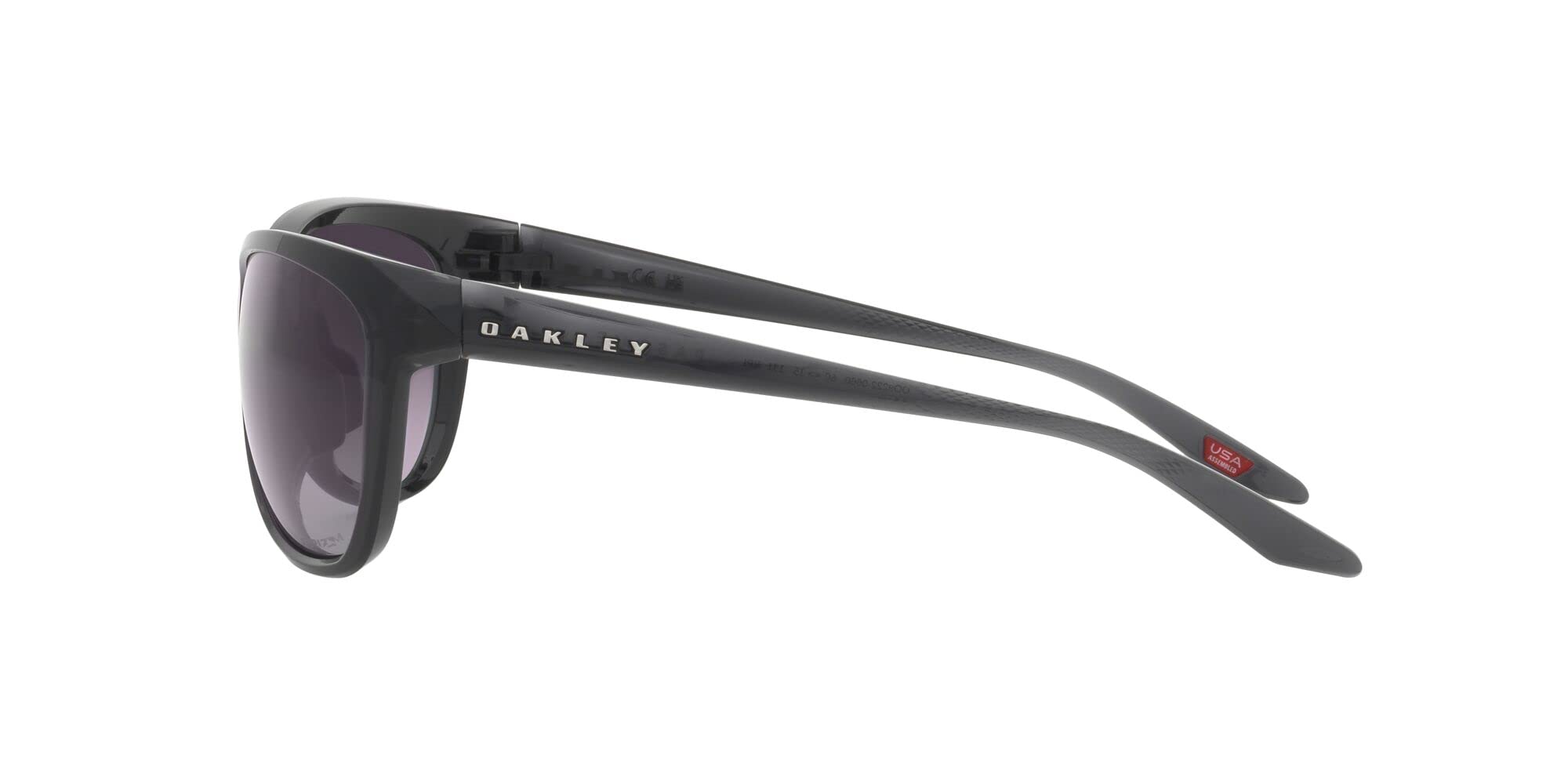 Oakley Women's OO9222 Pasque Aviator Sunglasses, Crystal Black/Prizm Sapphire Polarized, 60 mm