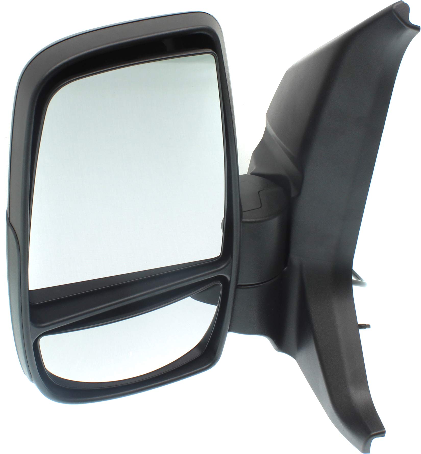 Kool-Vue FD335EL Power Mirror compatible with Ford Transit Van 15-17 Left Side Manual Folding Non-Heated Medium/High Roof Textured Black