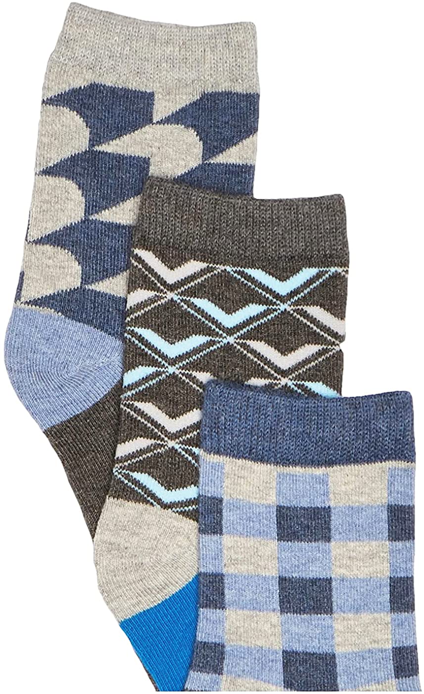 Jefferies Socks boys Fun Colorful Dress Crew 6 Pair Pack Socks, Multi, Medium US