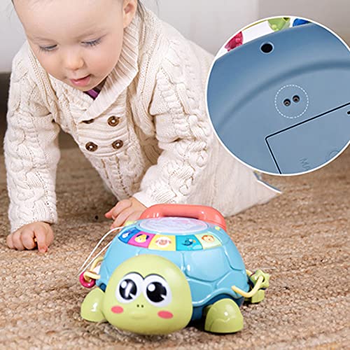 Musical Turtle Toy - Baby Crawling Toys for Babies 12+ Months - Learning with Sound, Music, Lights, Phone, Letters, Numbers - for Motor Skills, Cognitive Development, Hand-Eye Coordination