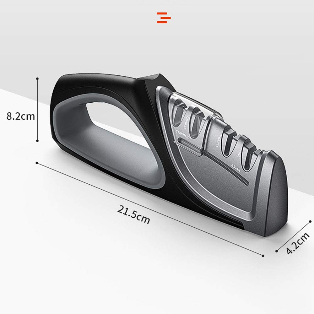 JTBH Professional Kitchen Knife Sharpener 4 Stages Sharp System Sharpening Chef Knife Sharpening Tool Accessory Mini Portable Knife Sharpener