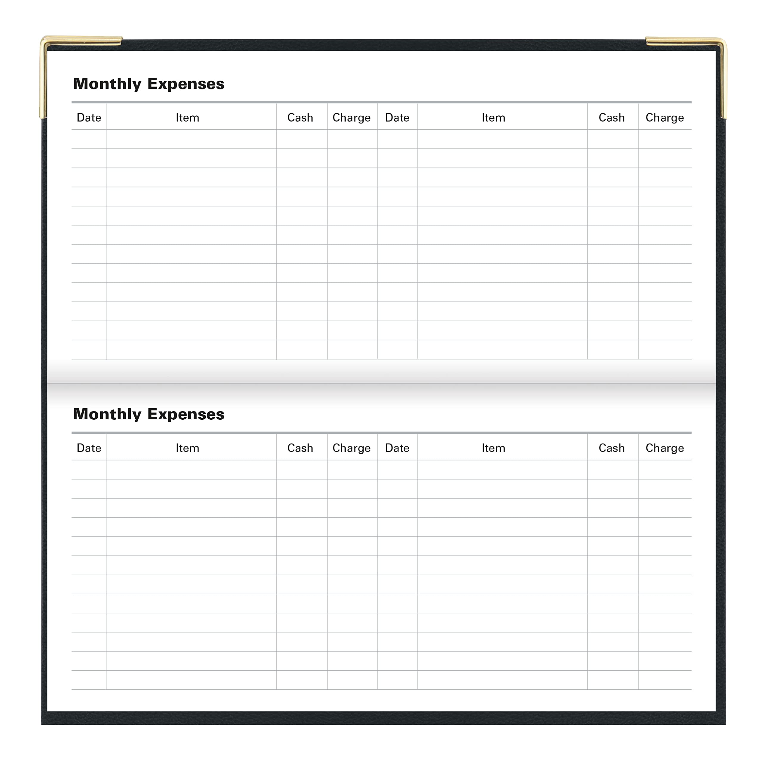 Letts of London 12S Daily Planner, Day Per Page, Classic Slim Month Per Page, 13 Months Jan 2023 - Jan 2024, Landscape Diary 2023 6 5/8" 3 1/4" (Black)