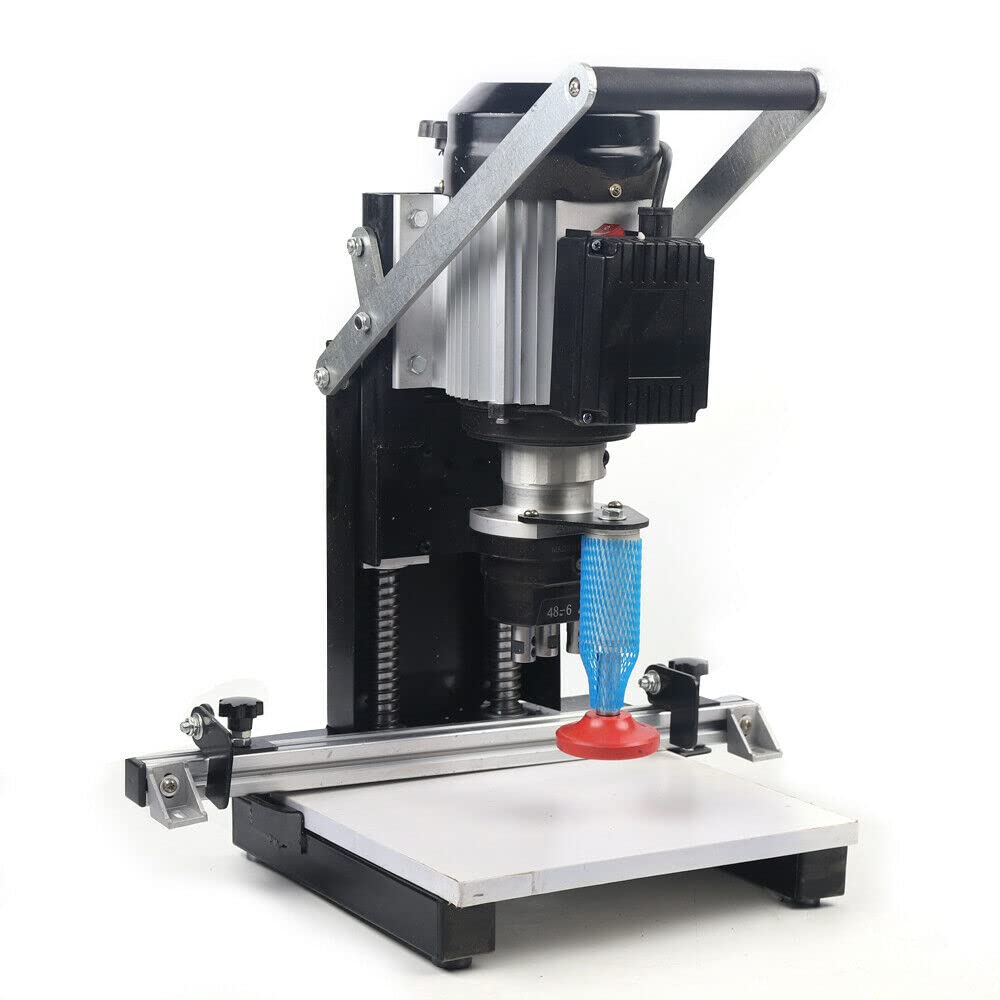 Portable Wood Drill Hinge Hole Machine, 110V 750W 2880R/min Pneumatic Woodworking Hole Drilling Puncher Equipment