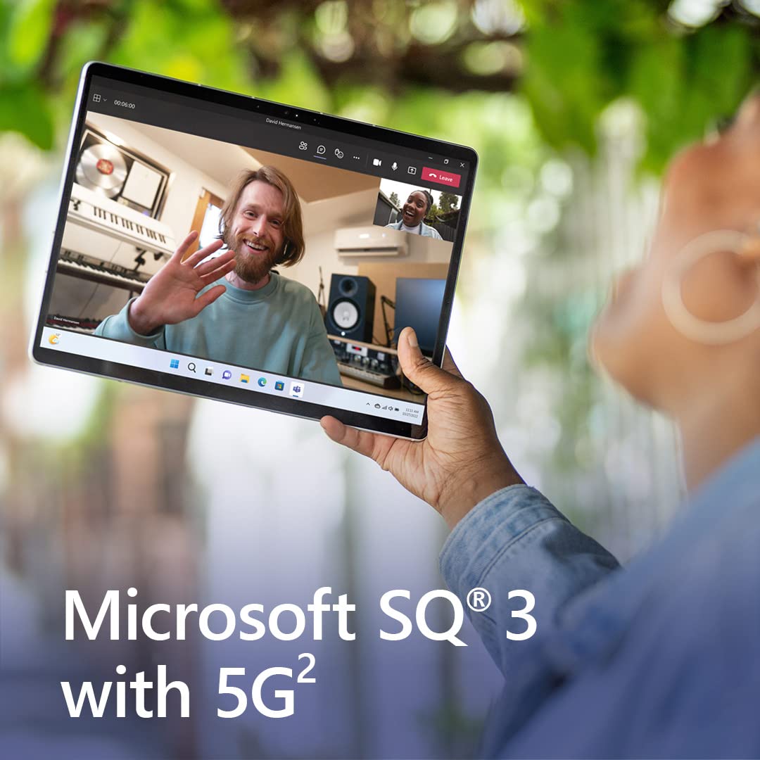 Microsoft Surface Pro 9 (2022), 13" 2-in-1 Tablet & Laptop, 5G Connectivity, Thin & Lightweight, Faster Processor for Multi-Tasking, 256GB Storage with Windows 11, Platinum