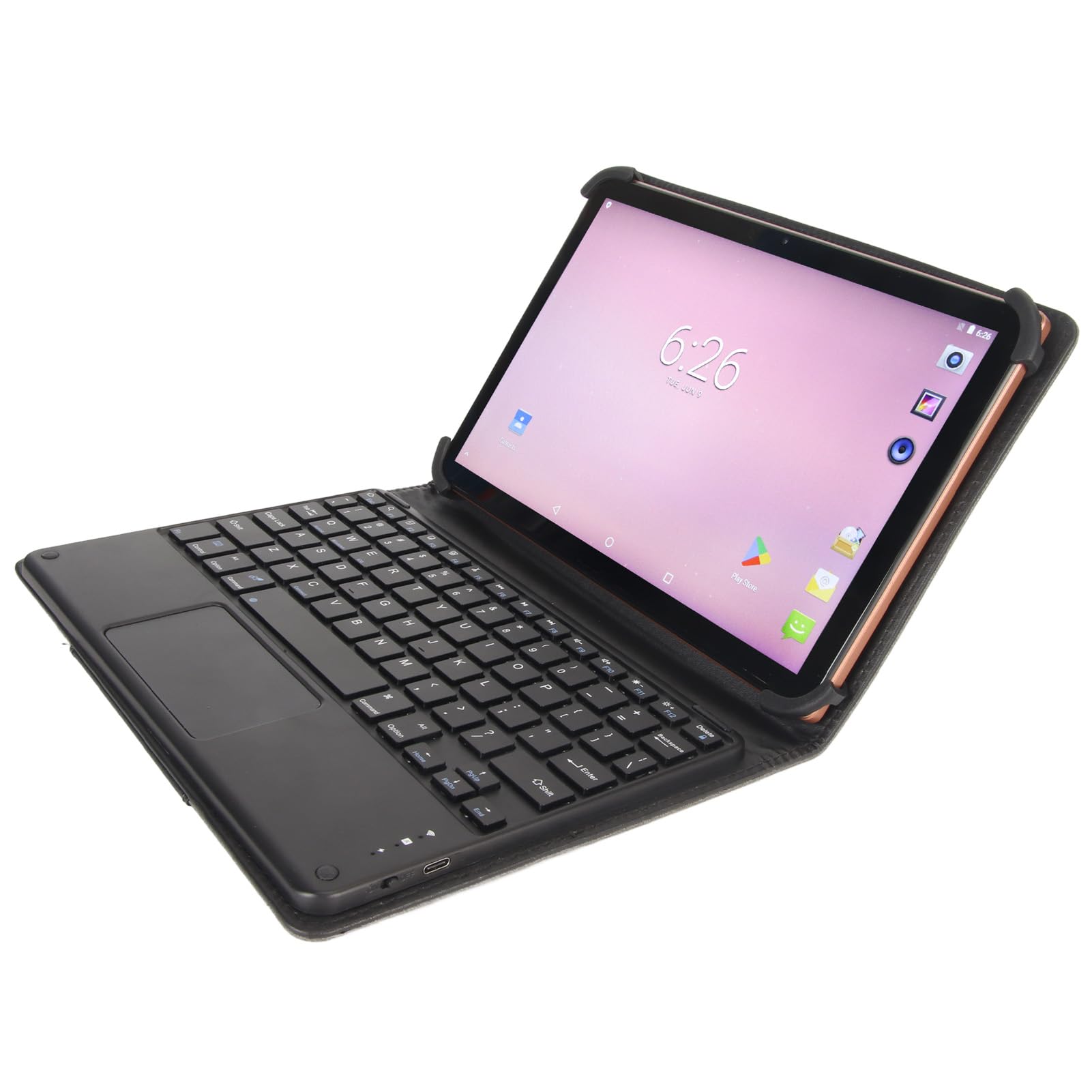 jerss 2 in 1 10.1 Inch Tablet, Support GPS 2 in 1 Portable Tablet 5G WiFi 100-240V 8 Core CPU 8G 256G for Android 12 for Daily Life (US Plug)