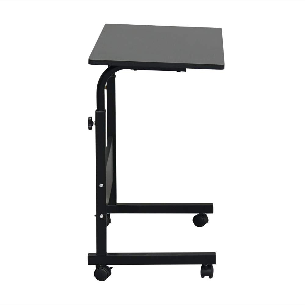 Imseigo Mobile Rolling Standing Desk - Overbed Table, Teacher Podium with Wheels, Adjustable Height Work Table, Rolling Desk Laptop Computer Cart for Home, Office, Classroom (31.5โโ)