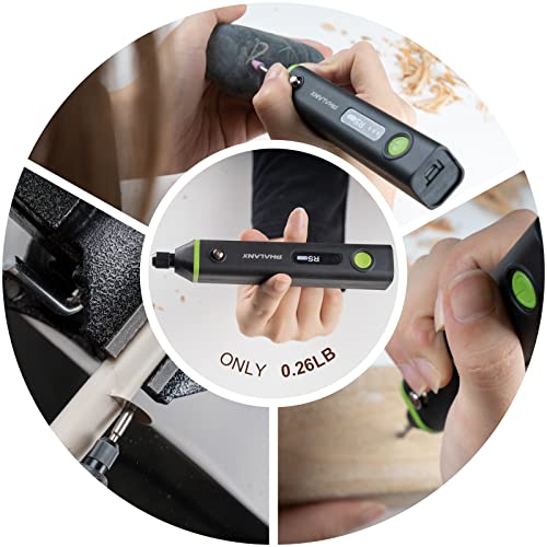 PHALANX Cordless Rotary Tool 3.7V Square Power Rotary Tool with 60 Accessories, 3-Speed and USB Charging Rechargeable Multi-Purpose Power Tool for Sanding, Polishing, Drilling, Engraving, DIY CraftsâŚ