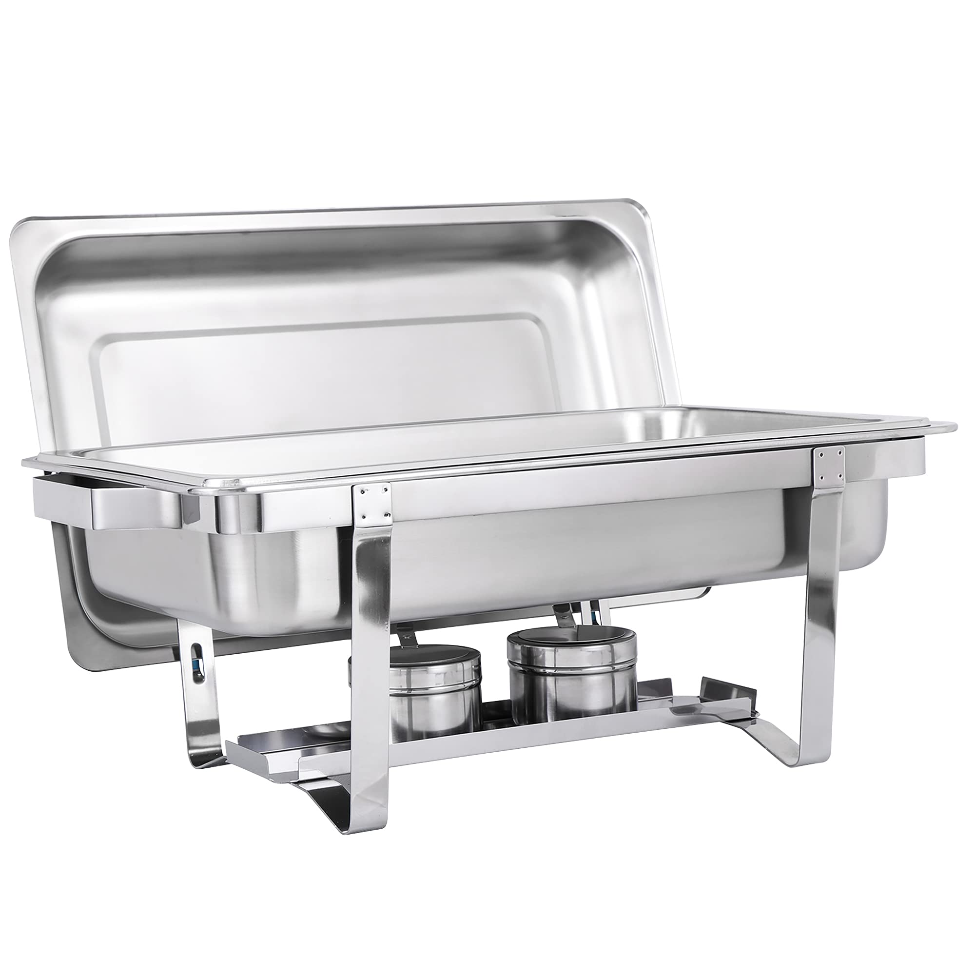 LEMY 8 Qt Stainless Steel Chafer Chafing Dishes Full Size Chafer for Catering Buffet Warmer Tray Kitchen Party Dining (2 Packs)