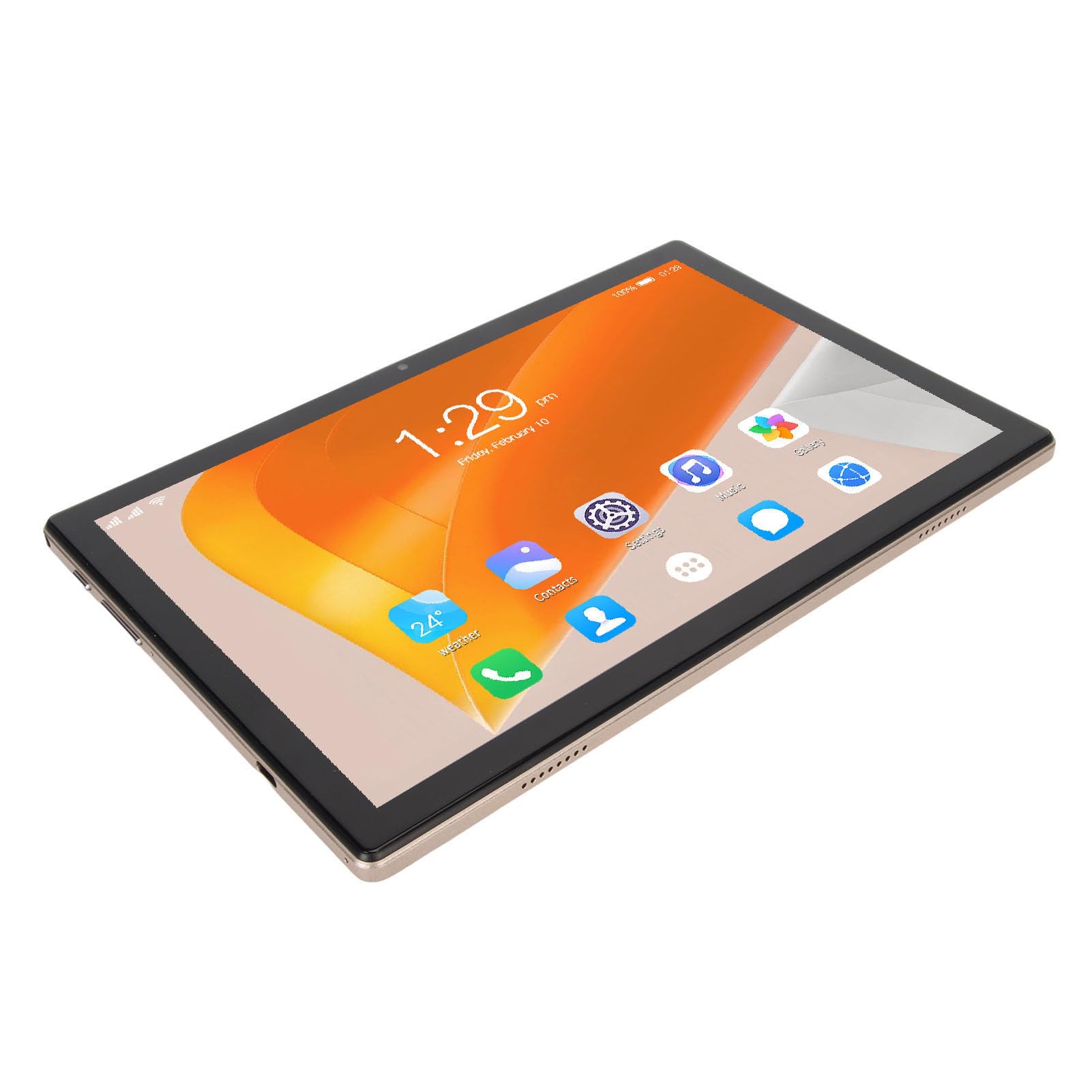 jerss WiFi Tablet, 8GB RAM 256GB ROM Digital Tablet 1960 X 1080 Resolution Dual Speakers for Recreation for Reading (US Plug)