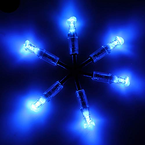 JIANZD Archery Lighted Nocks for Arrows with .204"/.244" Inside Diameter 6Pcs (Blue)