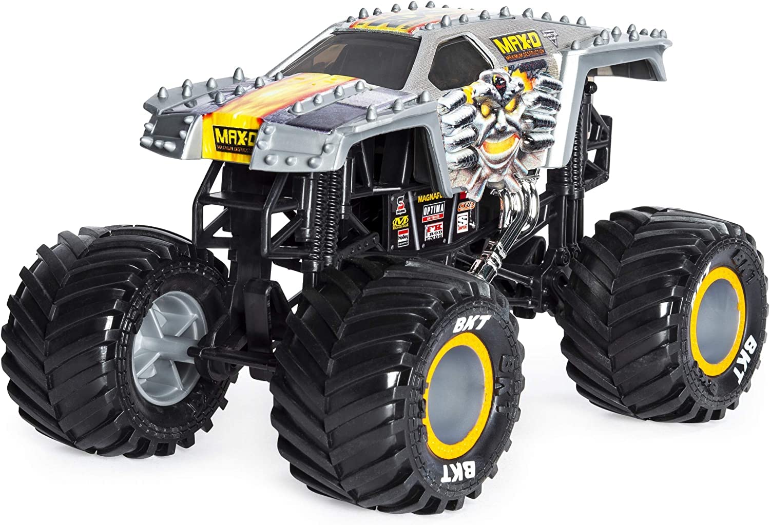 Monster Jam, Official Earth Shaker and Monster Jam Official Max D Monster Truck, Die-Cast Vehicle 1:24 Scale, Bundle