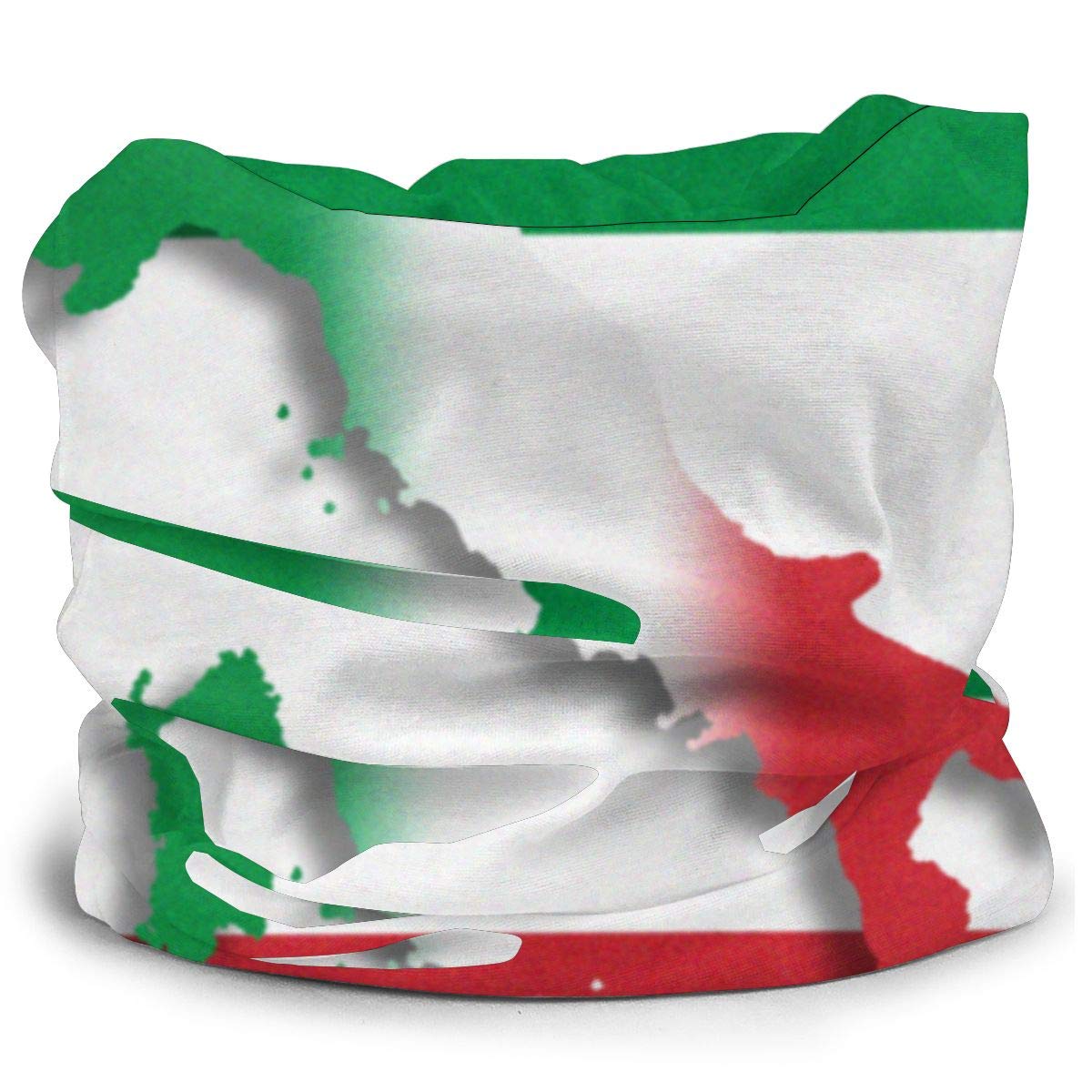 Italy Italian Flag Map Headband - Bandana Scarf UV Headwrap Gaiter Balaclava Face Mask for Hiking
