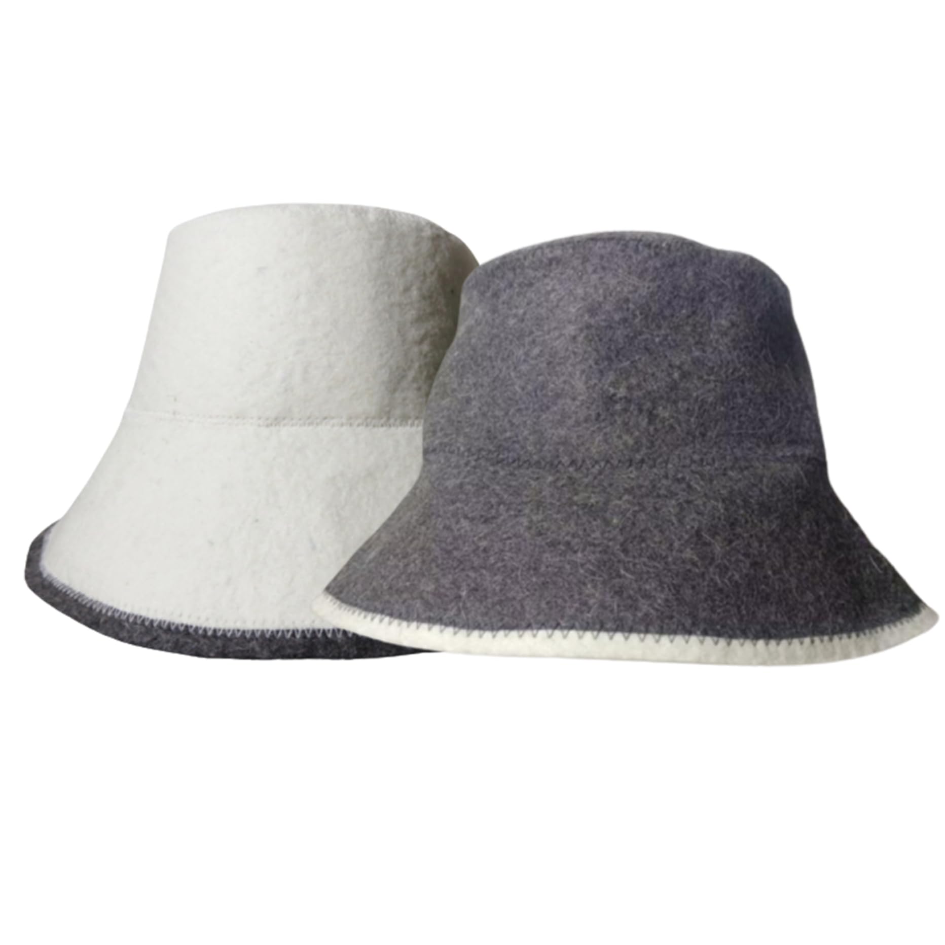 NewGtuizi Sauna Hat for Women and Men,2PCS Felt Water Absorbent Sauna Hat for Women Men Regulate Temperature Fisherman's Sauna Cap Style2