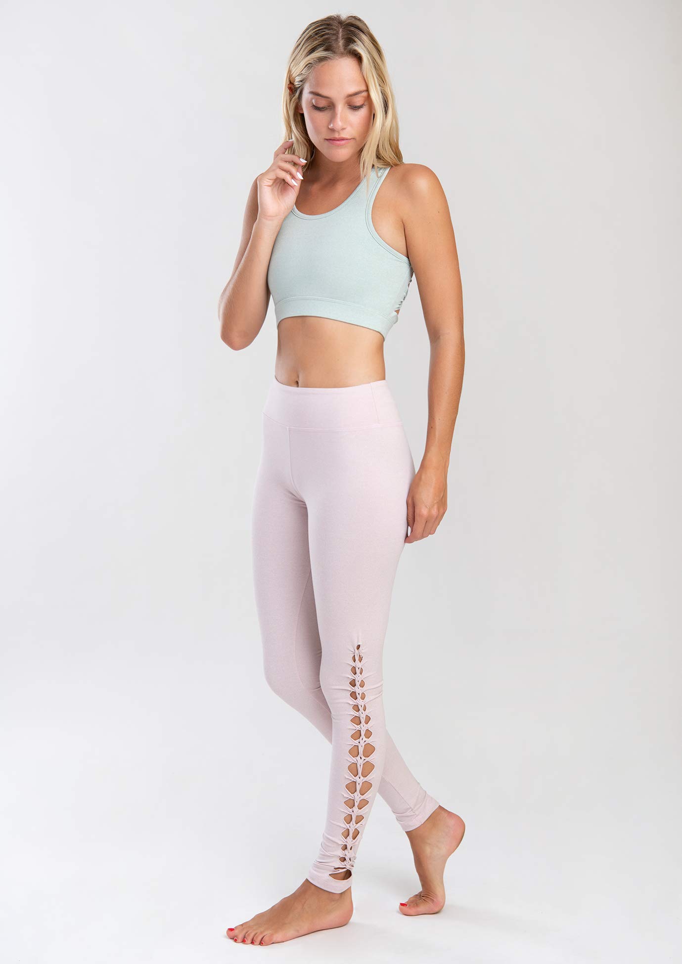 JALA Women's Lotus Legging, Blush, Large
