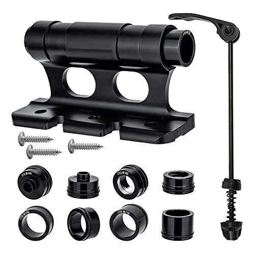 MACIMO Versatile Front Fork Mount Block,Quick Release Thru Axle Road Bicycle Bracket Adapters for Truck/Trailer/Bikes