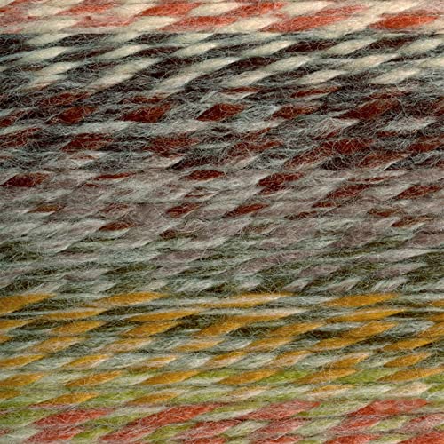 Lion Brand Yarn - Wool-Ease Thick & Quick - Prints & Stripes - 3 Pack with Pattern Cards in Color - 640-610 (Coney Island)
