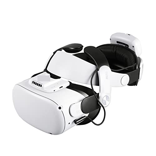 M2 Pro Battery Strap for Oculus Quest 2 Elite Halo Strap B2 Battery Pack F2 Air Fan No Fog Interface C2 Carrying Bag Case (Color : Set5)