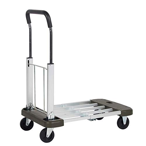 HWZQHJY Foldable Moving Push Cart Trolley 330lbs Weight Capacity
