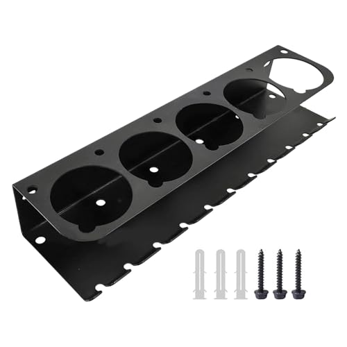 Wall Mounted Rack for Spray Can, Wall Mounted Storage Rack Spray Can Holder Rack, Heavy Duty Organizer Tool Steel 5 Holes Bottle Holder for Paint Can & Spray Can