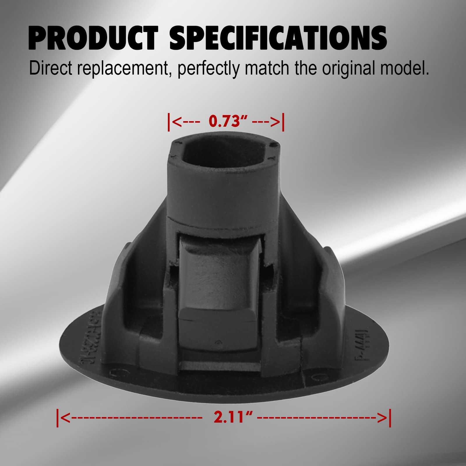 Locking Gas Cap Fuel Tank Cap w/Keys 8U5Z-9C268-B Compatible with - 2009-2019 Explorer Escape Expedition F150 Fusion Taurus Mustang MKZ Navigator
