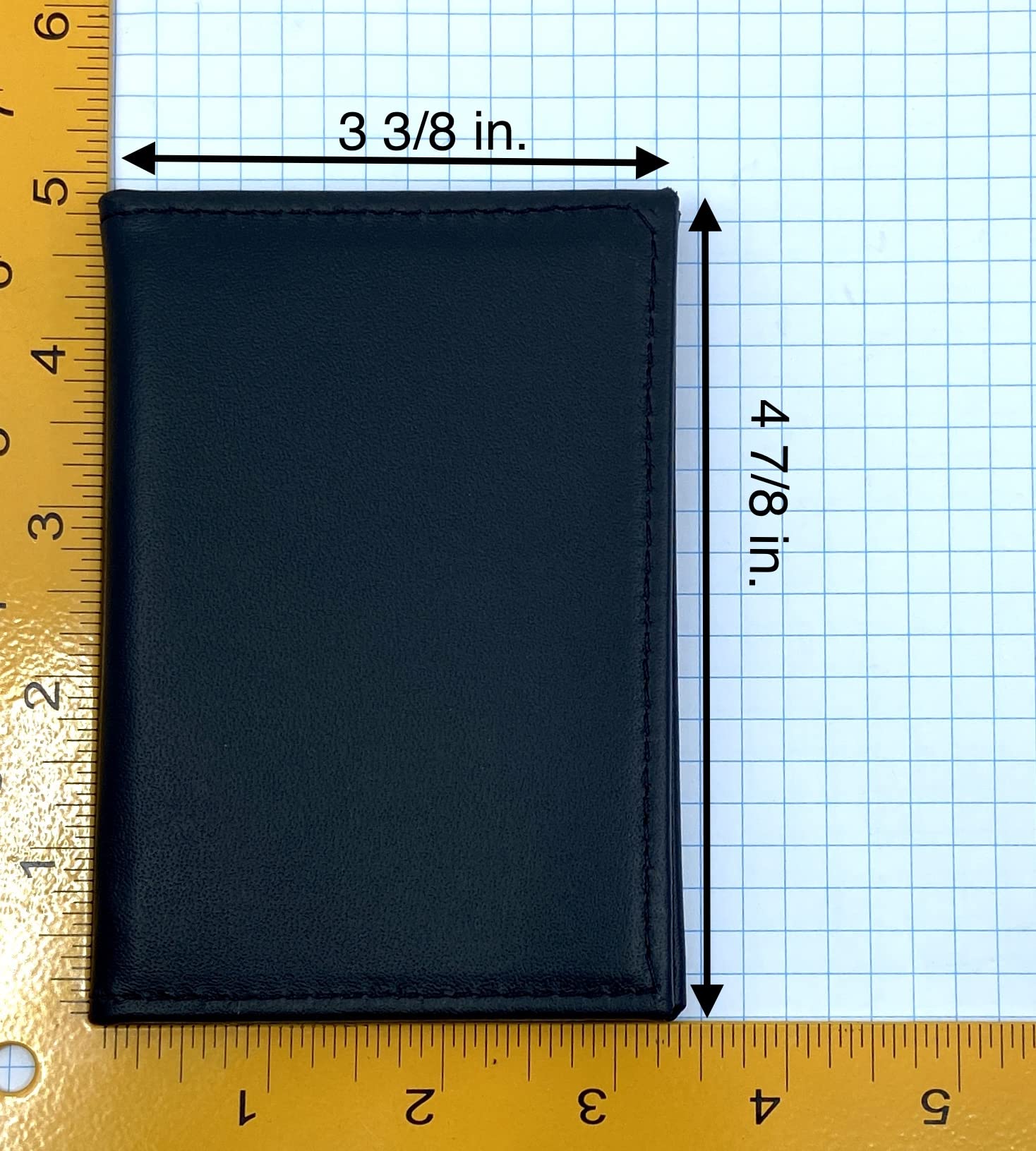 Perfect Fit Shield Wallets Slim Dress Leather 2 ID Windows Wallet Bifold License Holder Dual Double I.D. Case Card Permit For Larger Cards Minimalist Wallet
