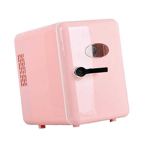 KLKCMS Mini Fridge Portable USB Fridge Personal Refrigerator Compact Refrigerator for Travel Dorm Home Bedroom Car, Pink