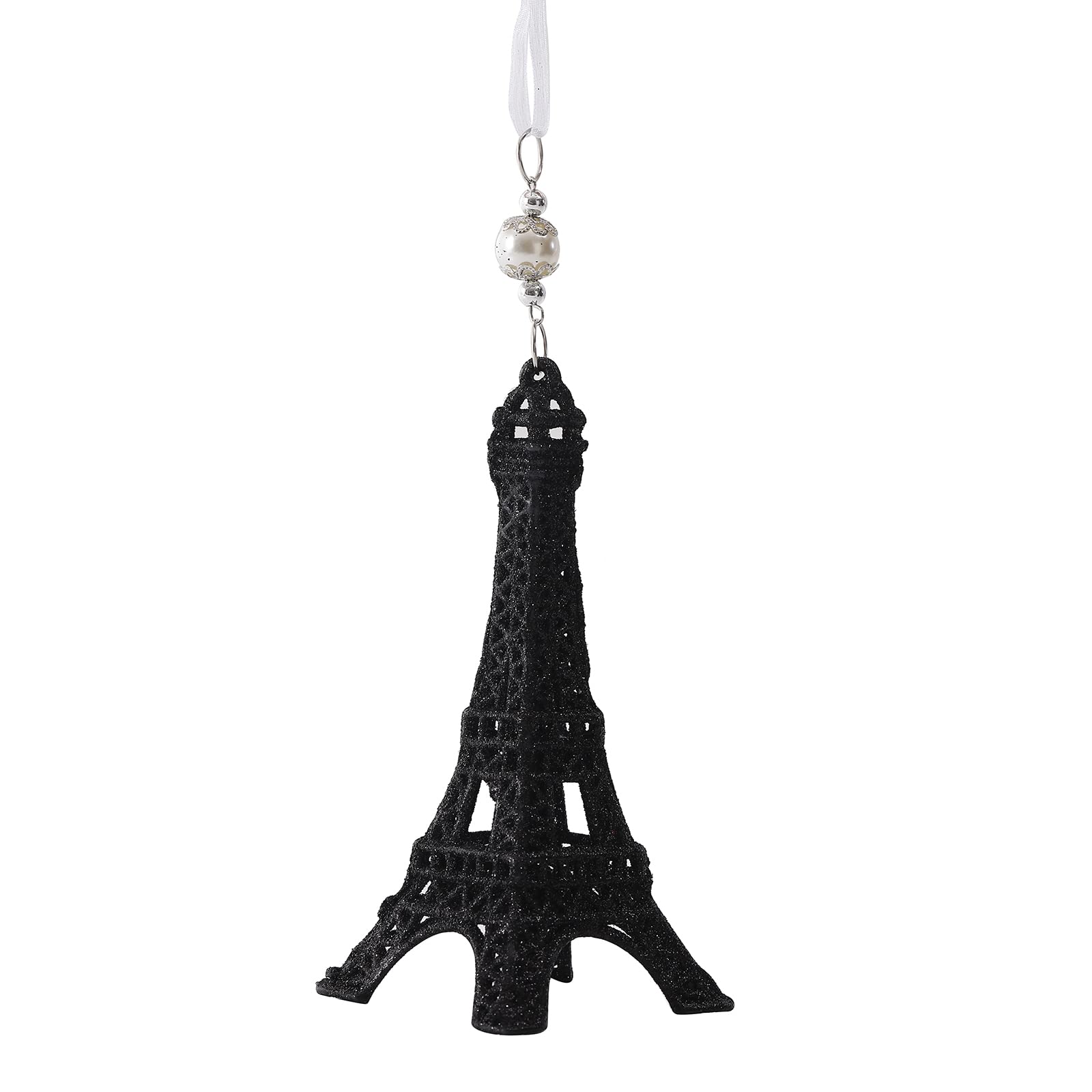 Kimura's Cabin Christmas Ornaments 6pcs Eiffel Tower Christmas Tree Decorations,for Home Party Wedding Decor (Silver Tower)