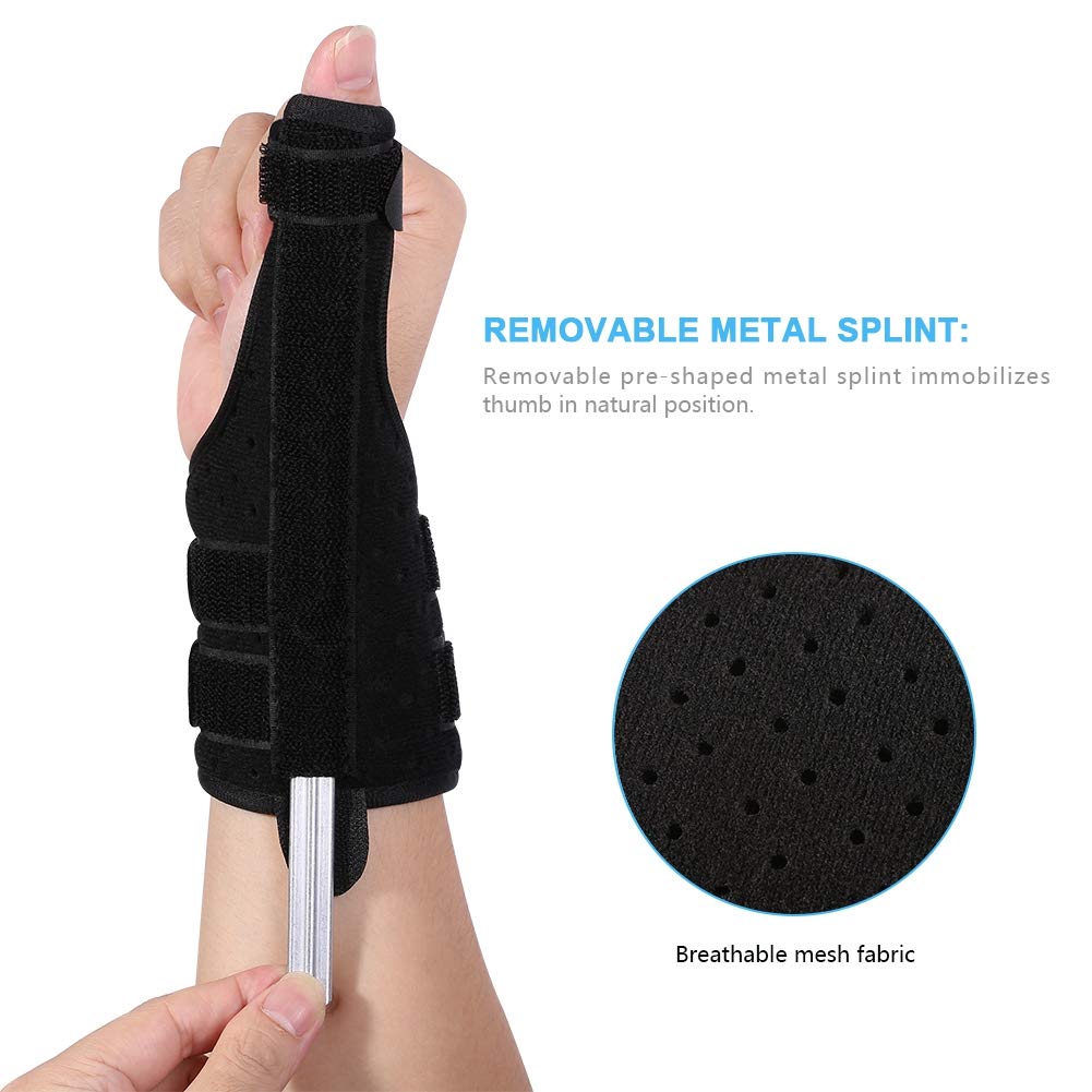 Jimfoty Thumb Brace, Thumb Splint Arthritis Thumb Splint, Thumb Stabilizer, for Arthritis Sprains Soft Tissue Injuries for Left or Right Hand