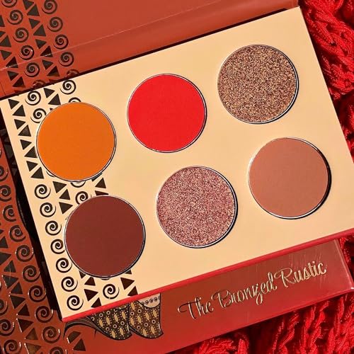 Juvia's Place Golden&Rustic - Shades of 6, Eyeshadow Palette, Professional Eye Makeup, Pigmented Eyeshadow Palette, Makeup Palette for Eye Color & Shine