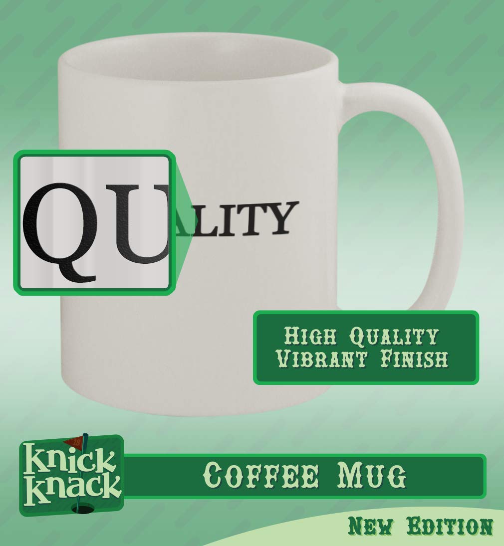 Knick Knack Gifts #crepe - 11oz Ceramic White Coffee Mug, White