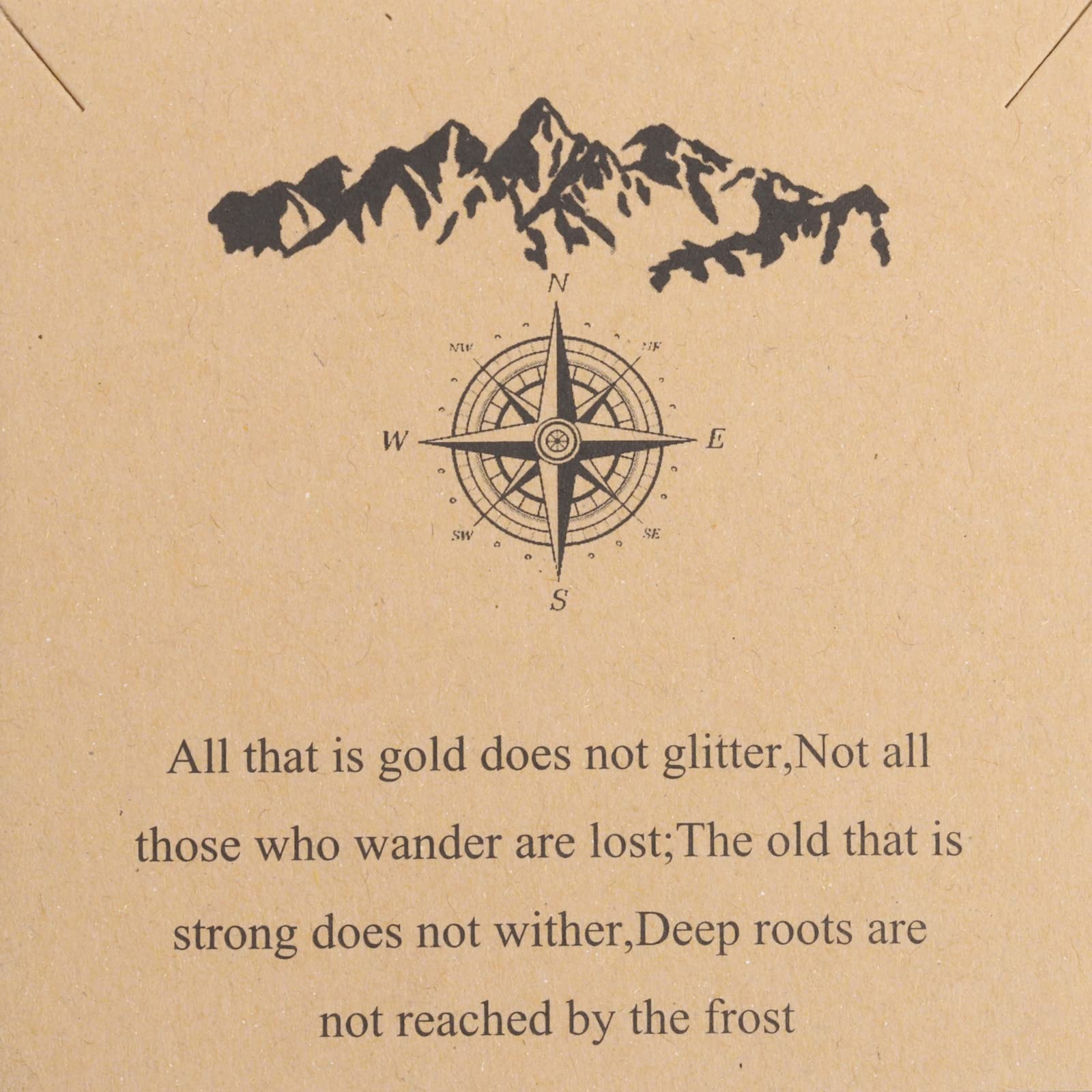 LQRI Not All Those Who Wander are Lost Keychain Traveller Gift Adventurist Gift Wanderlust Gift Compass Key Chain Inspirational Gifts