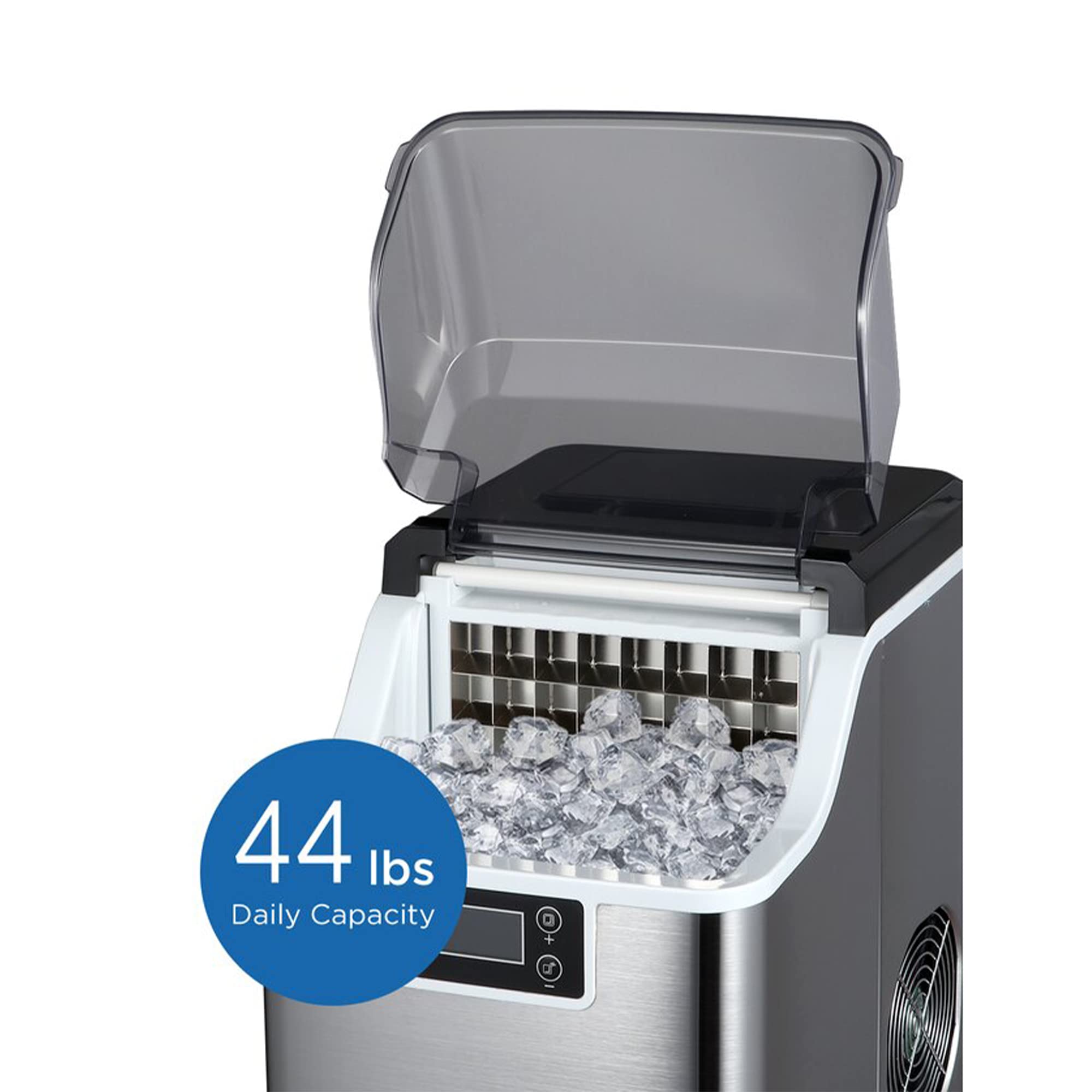Northair Countertop Ice Maker 1 Gallon Self-Cleaning Square Ice 45lbs Daily Ice Cubes Ready in 20 Minutes with Ice Scoop