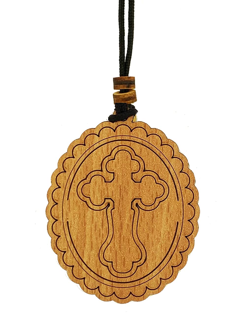 Holy Trinity Icon Pendant for Room Car 2 1/2 Inch, Made in Ukraine, Old Testament Trinity