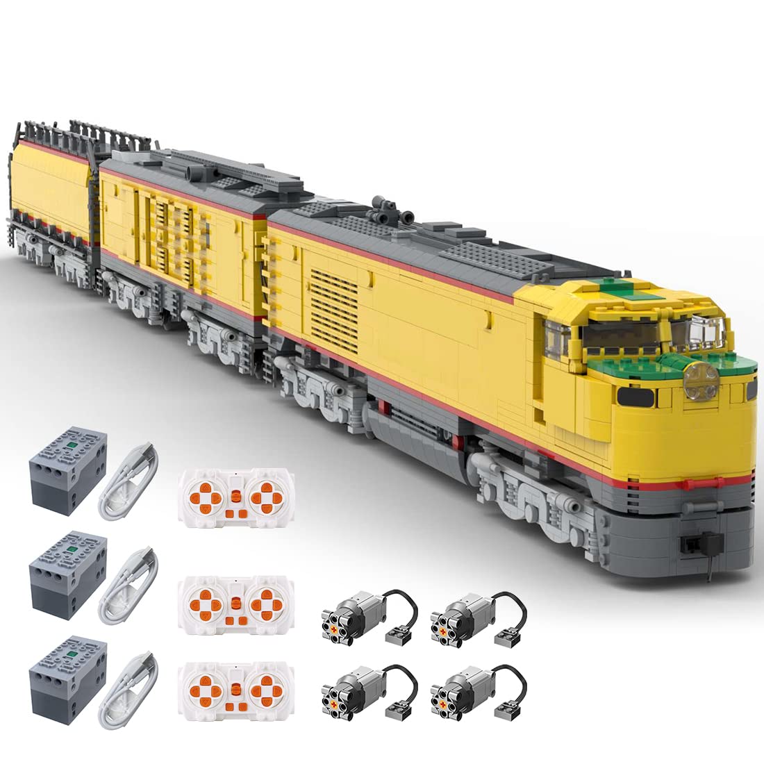 Ottima Train Building Kit with Remote Control, Dynamic Retro Locomotive Train Building Model Set Toys for Kids Boys Adults Compatible with LEGO - 4242 PCS