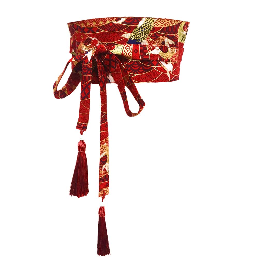 Japanese Yukata Kimono OBI with Tassel Belt Harajuku Waistband-V9