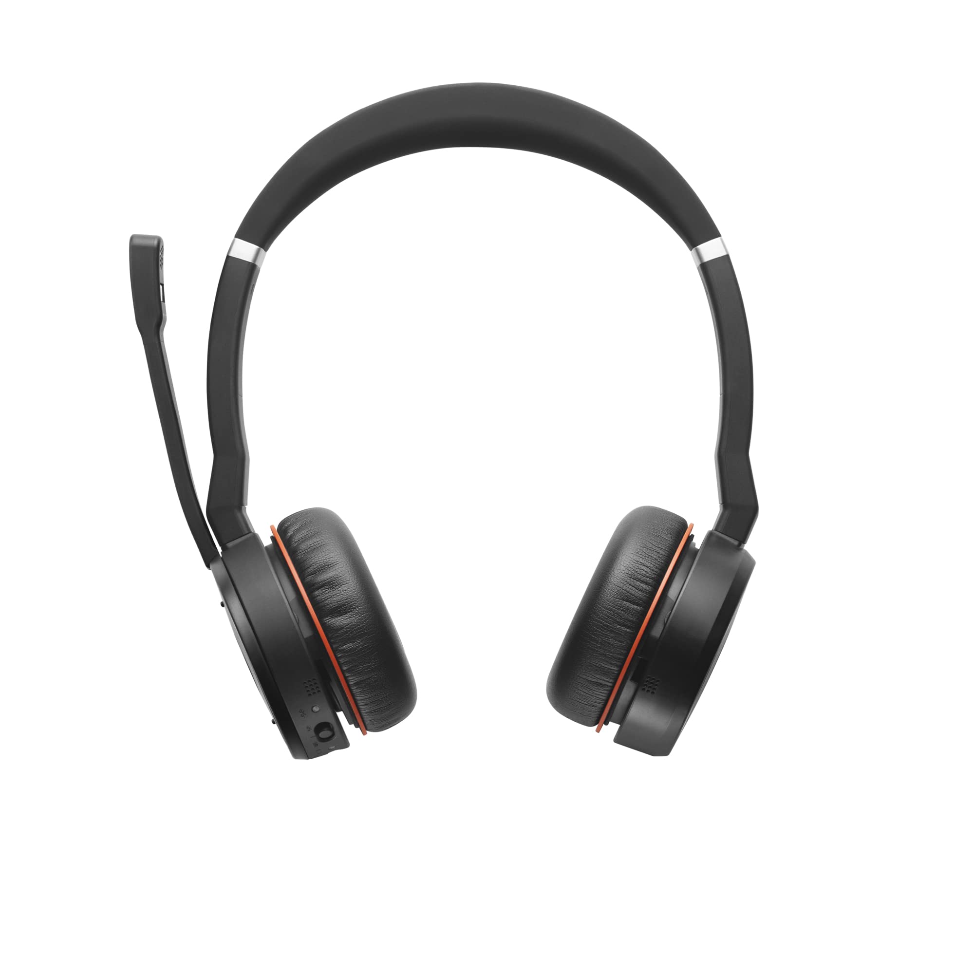 Jabra Evolve 75 MS Wireless Headset, Stereo β includes Link 370 USB Adapter and Charging Stand β Bluetooth Headset with World-Class Speakers, Active Noise-Cancelling Microphone, All Day Battery