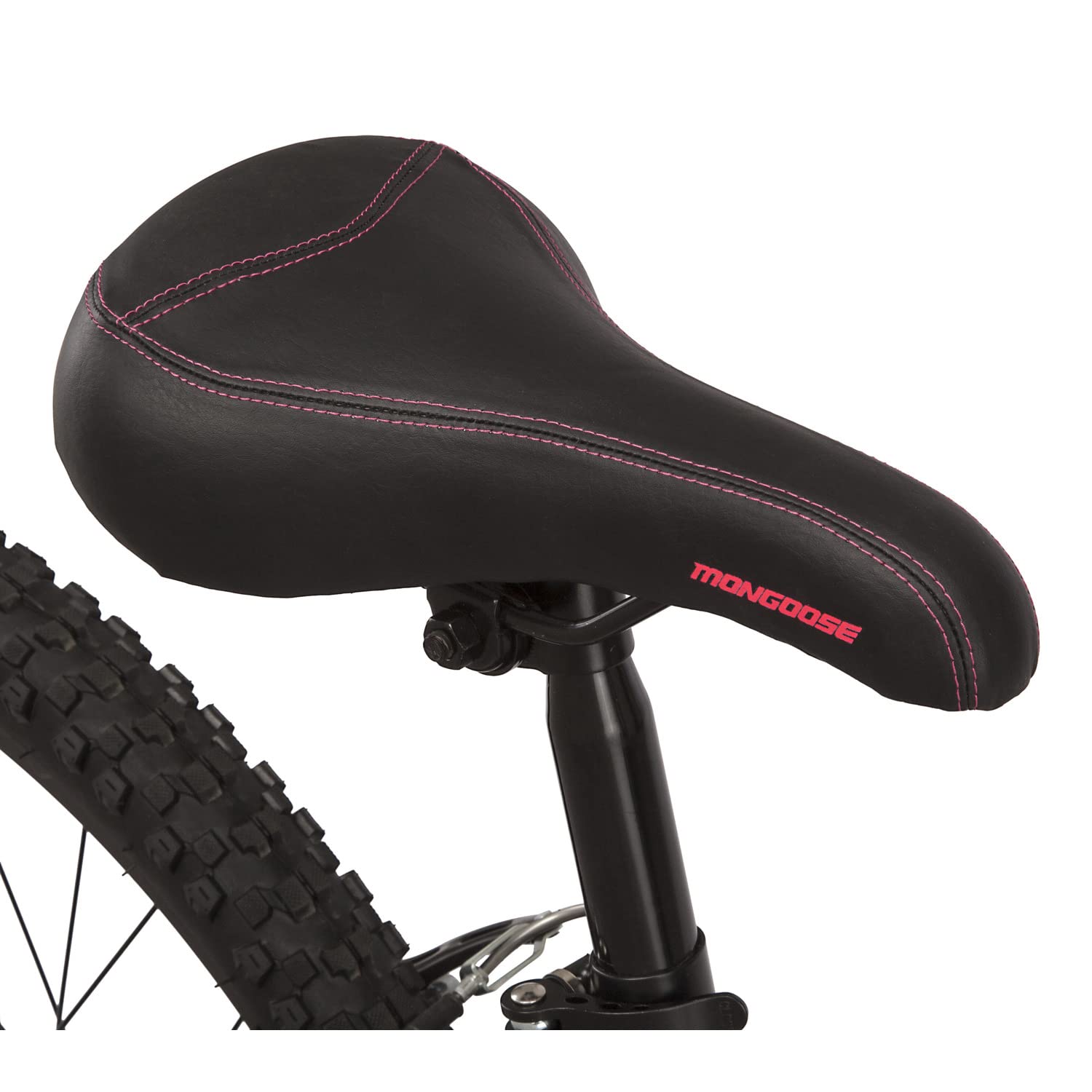 Mongoose Excursion Mountain Bike, 24-Inch Wheels, 21 Speed, Black