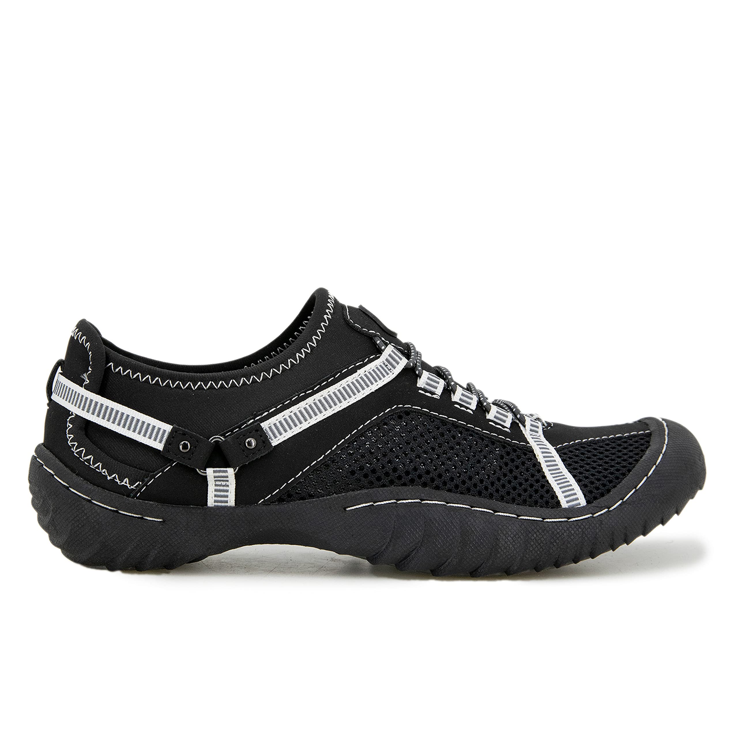 Jambu Women's JBU, Tahoe Slip-On - Wide Width Black/White