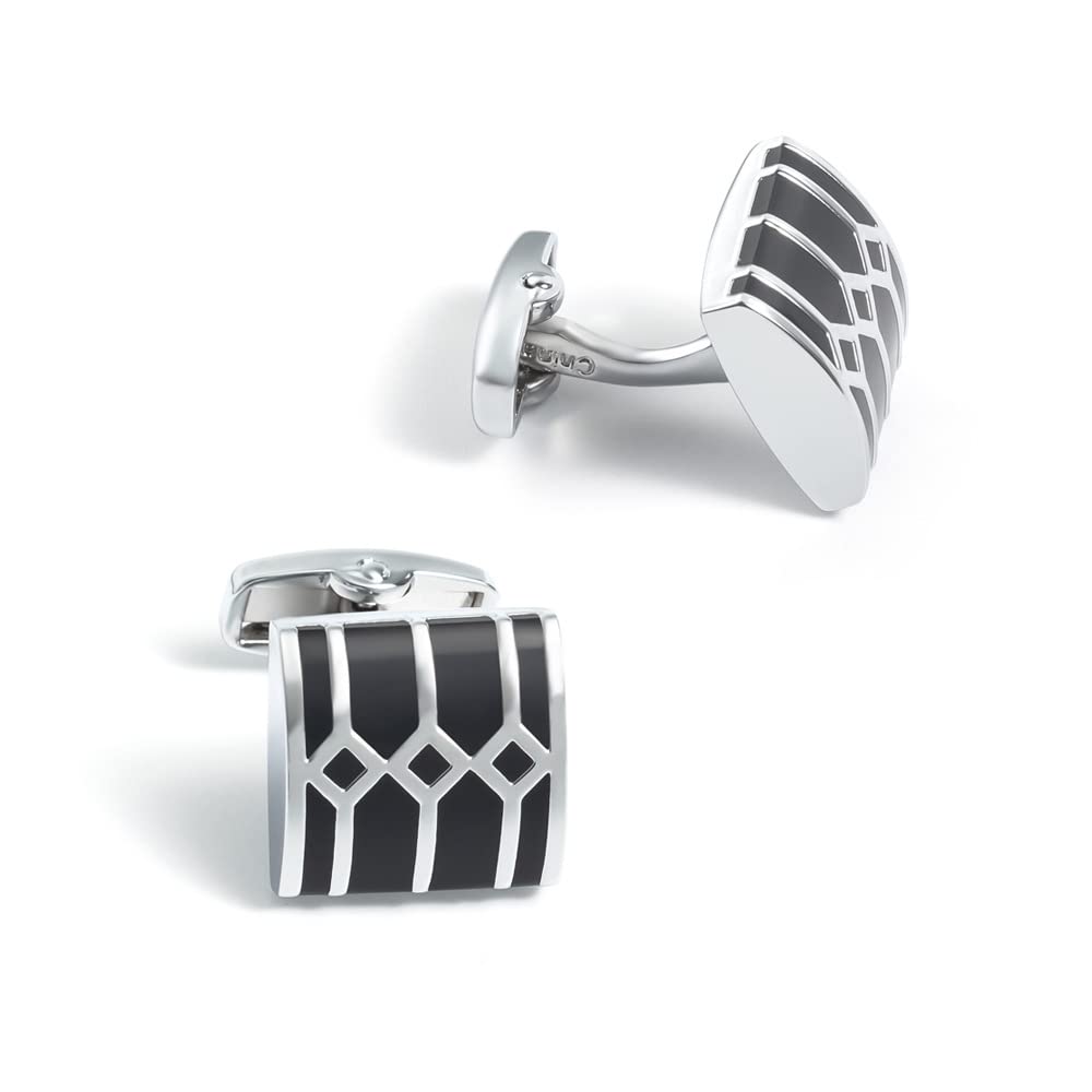 Men's tie Clip Cufflinks Geometric Decorative Cufflinks Men's Versatile French Shirt Cufflinks Delicate Enamel Cufflinks