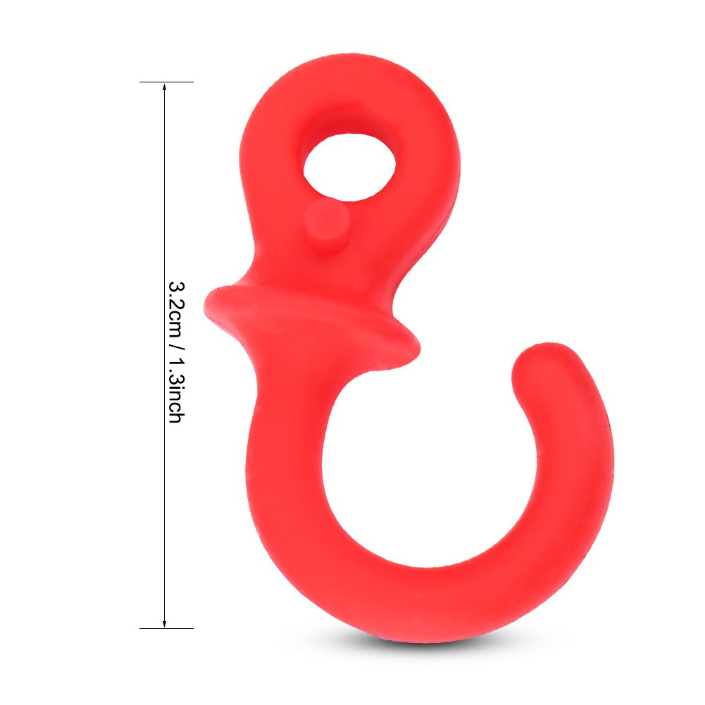 Monkey Tail Silencers, Archery String Silencer Bow Stabilizer Compound Bow Vibration Bowstring Damper Shock Absorber Durable Rubber Sports Genuine Accessories Compound Bows Archers Lovers Red 4Pcs