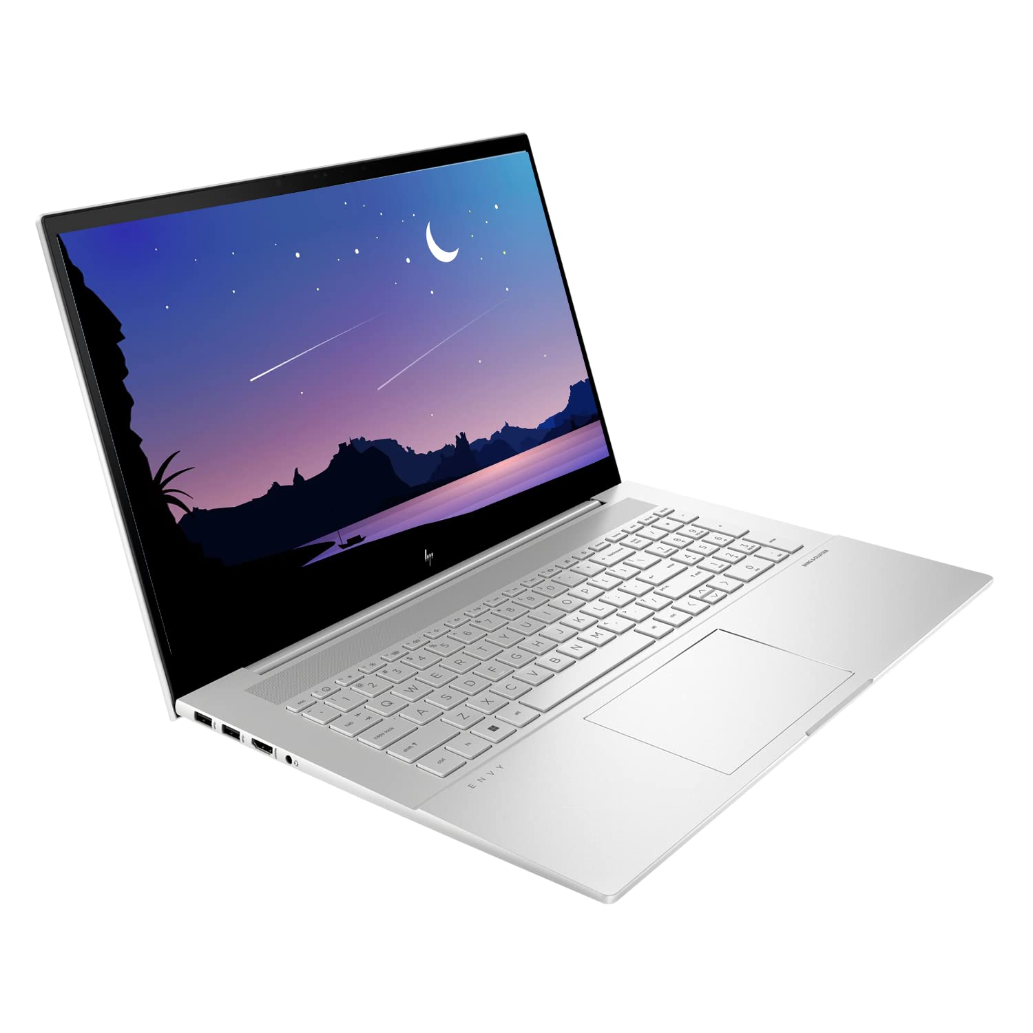 HP Envy Laptop, 17.3β FHD Touchscreen Display, Intel Core i7-1260P Processor, 16GB RAM, 1TB SSD, Backlit Keyboard, SD Card Reader, HDMI, Wi-Fi 6, Windows 11 Home, Silver