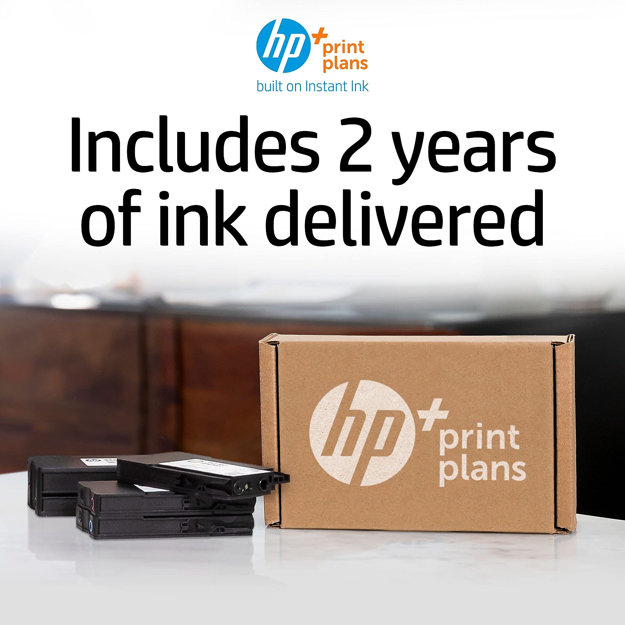 HP Envy Pro 6475 Wireless All-in-One Printer, Includes 2 Years of Ink Delivered, Mobile Print, Scan & Copy, Compatible with Alexa (8QQ86A)
