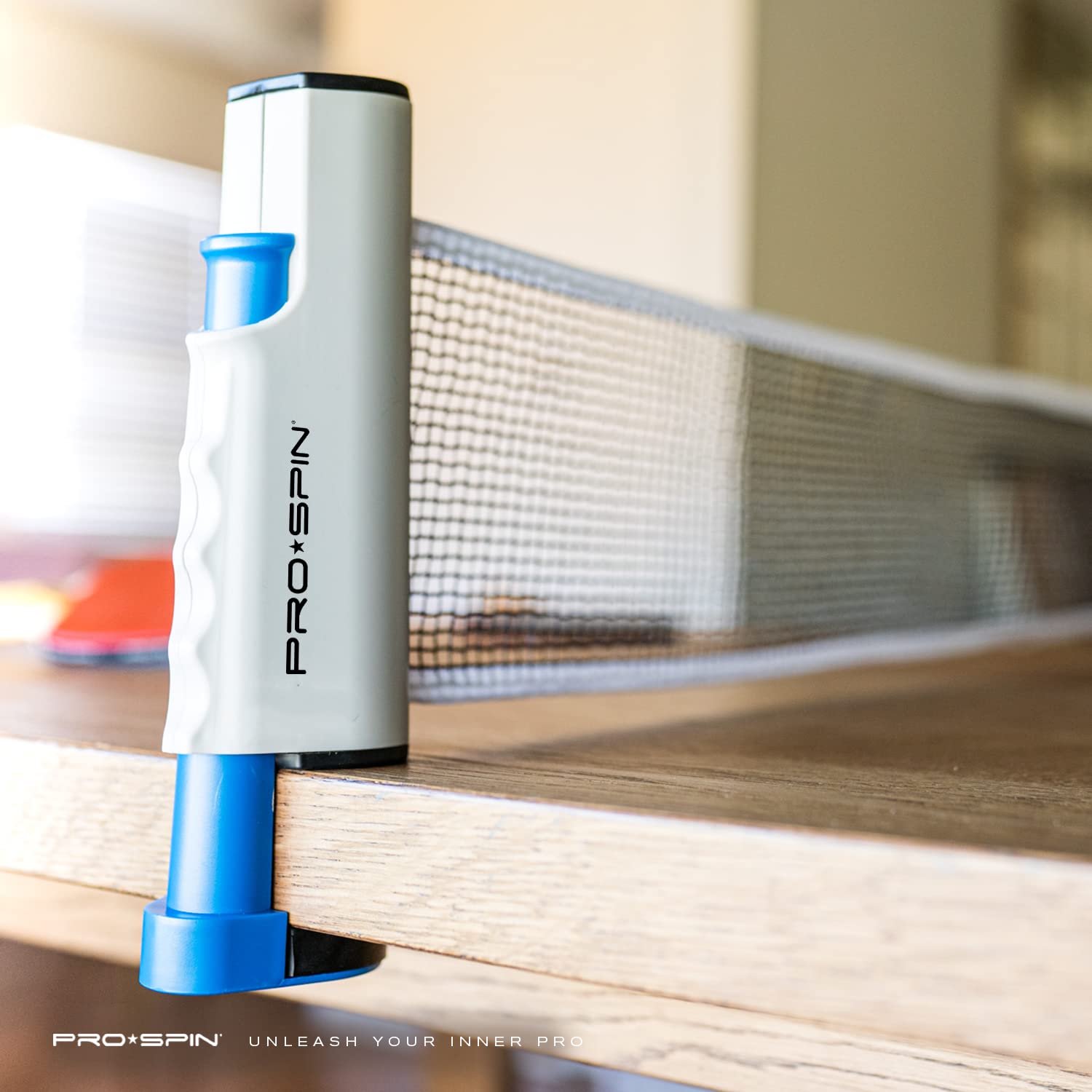 PRO SPIN 2 Player High-Performance Set & Retractable Net | Premium Table Tennis Rackets, 3-Star Ping Pong Balls, Compact Storage Case | Indoor & Outdoor Games