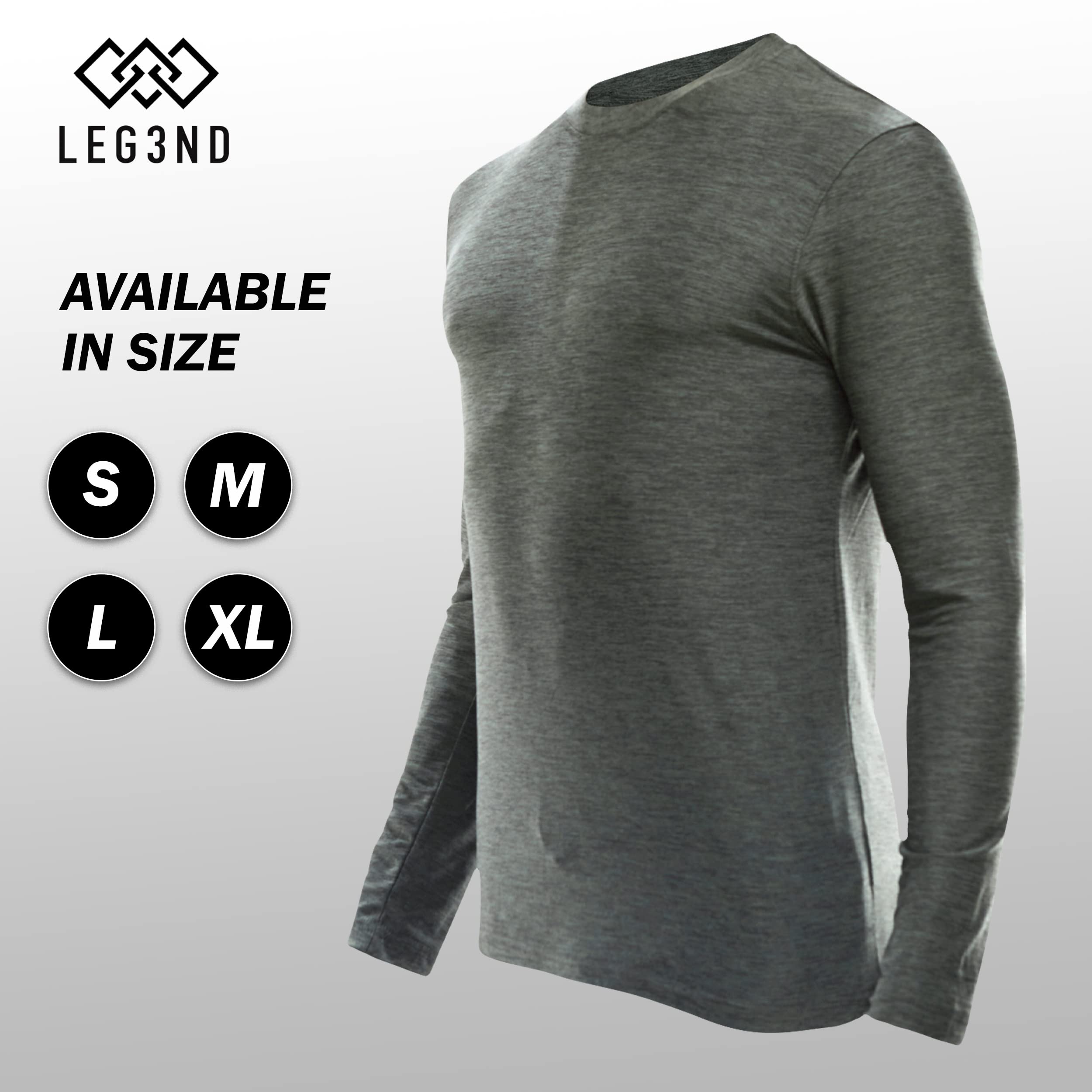 Long Sleeve Dry Fit Shirts for Men – 3 Pack Tech Workout Moisture Wicking Shirt