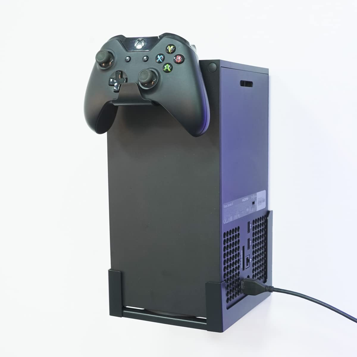 Monzlteck Wall Mount for Xbox Series X+2 Controller Holders, Steel Mount Wall Shelf Bracket for XSX,Space Saving