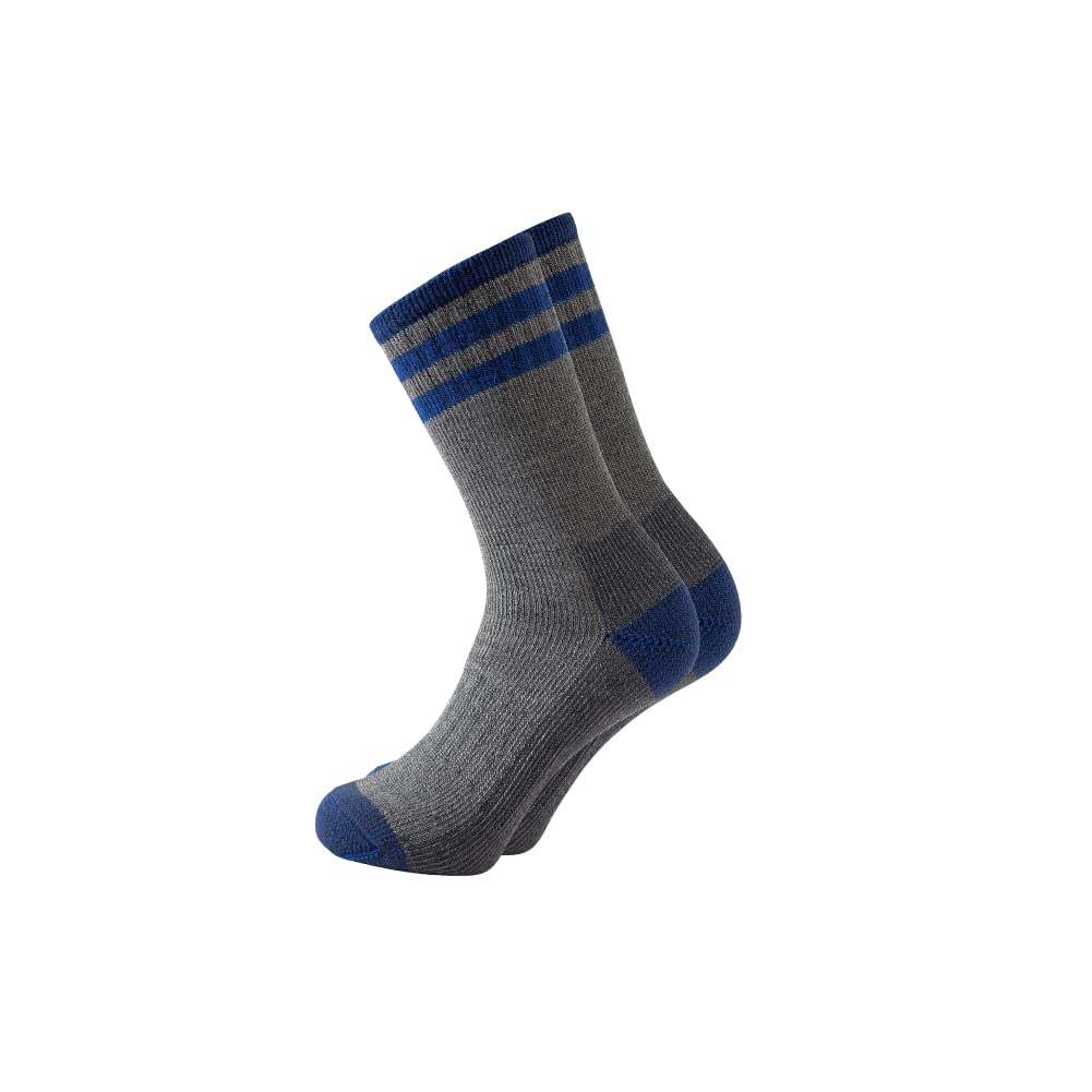 LTYRR Wool Socks for Men 70% Merino Warm Thermal Boot Socks Breathable 1Pairs Light grey blue
